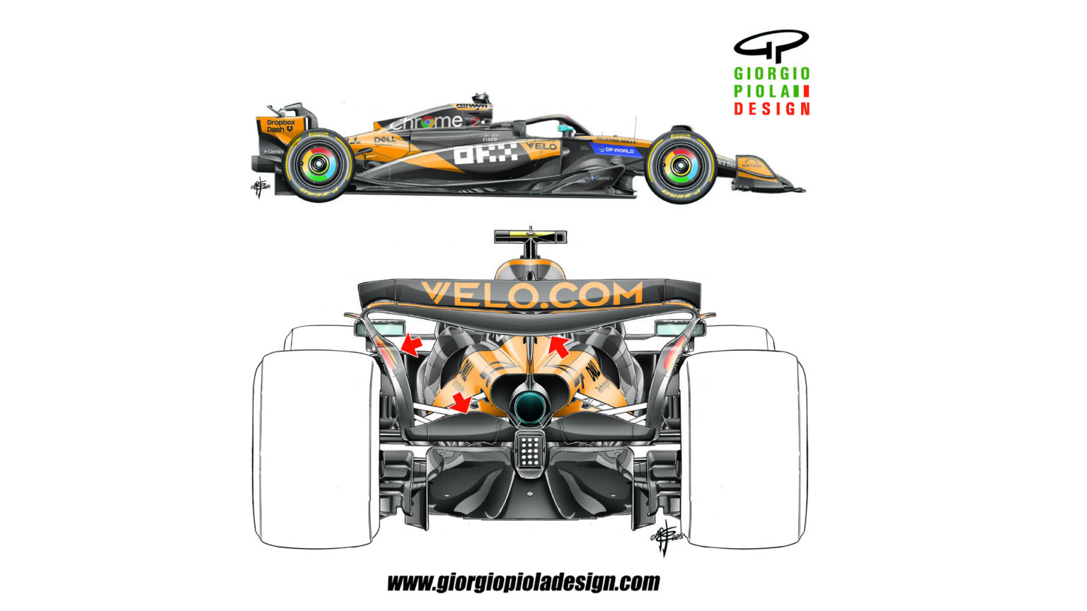 Giorgio Piola Design Motorsport Mag Merchandise Drawings
