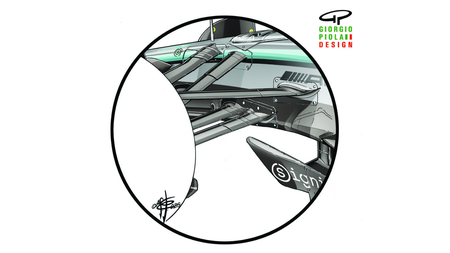 Giorgio Piola Design Motorsport Mag Merchandise Drawings