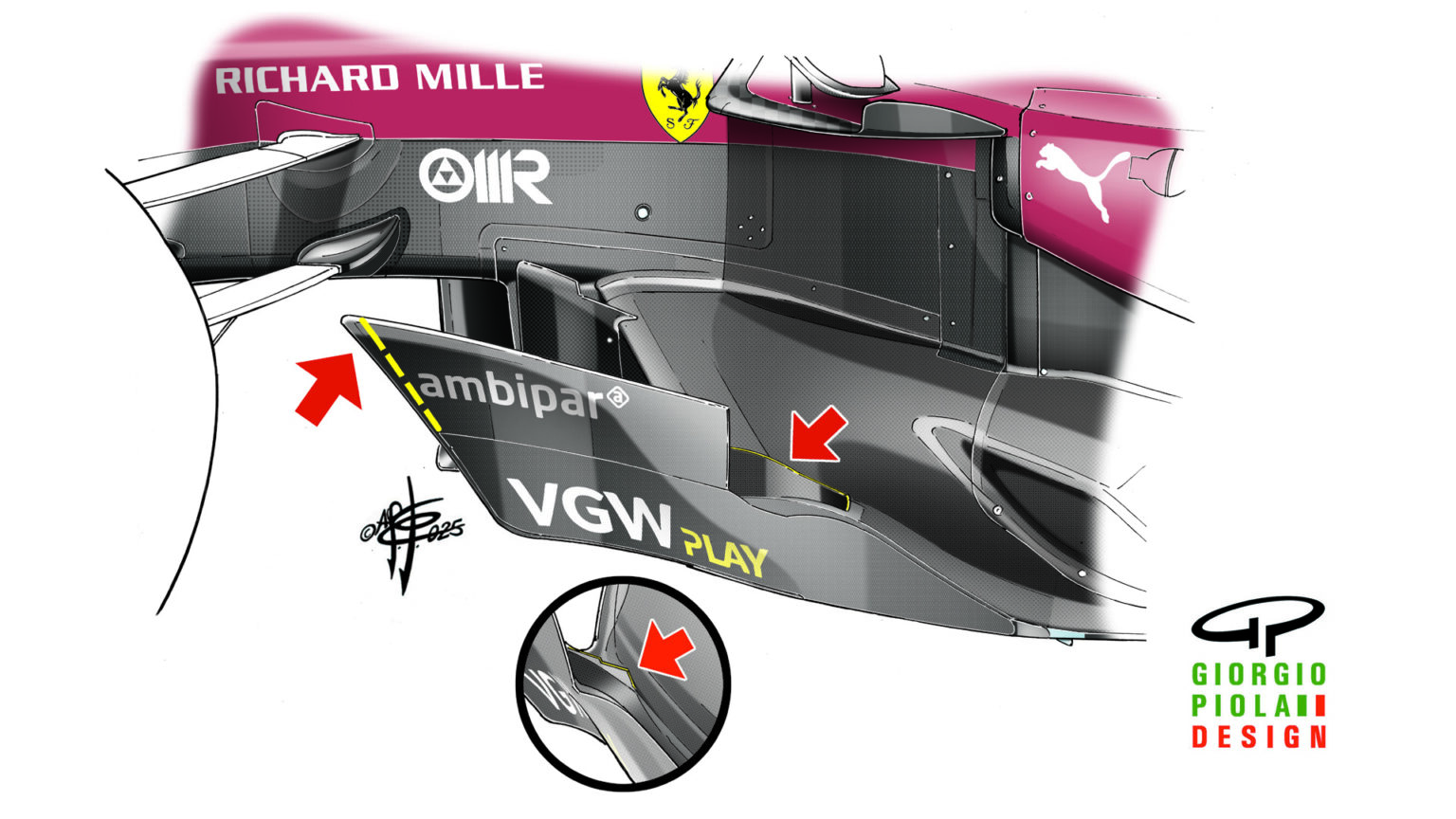 Giorgio Piola Design Motorsport Mag Merchandise Drawings