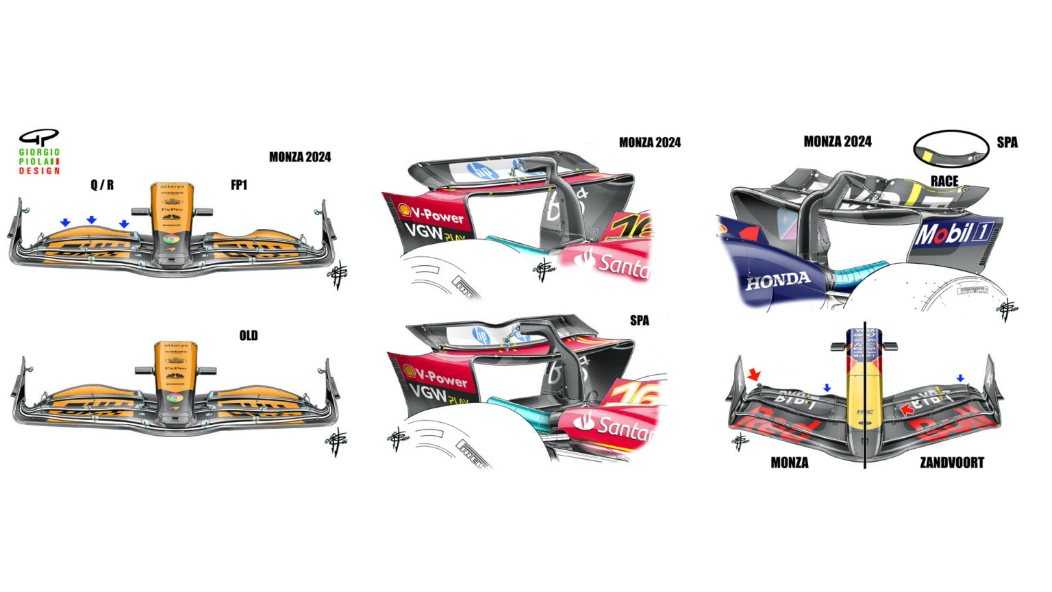 Giorgio Piola Design Motorsport Mag Merchandise Drawings