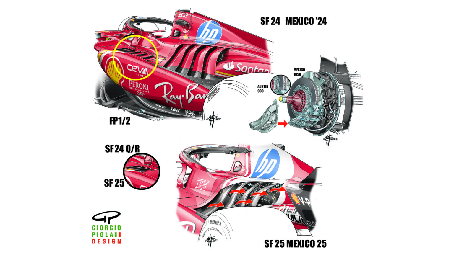 Giorgio Piola Design Motorsport Mag Merchandise Drawings